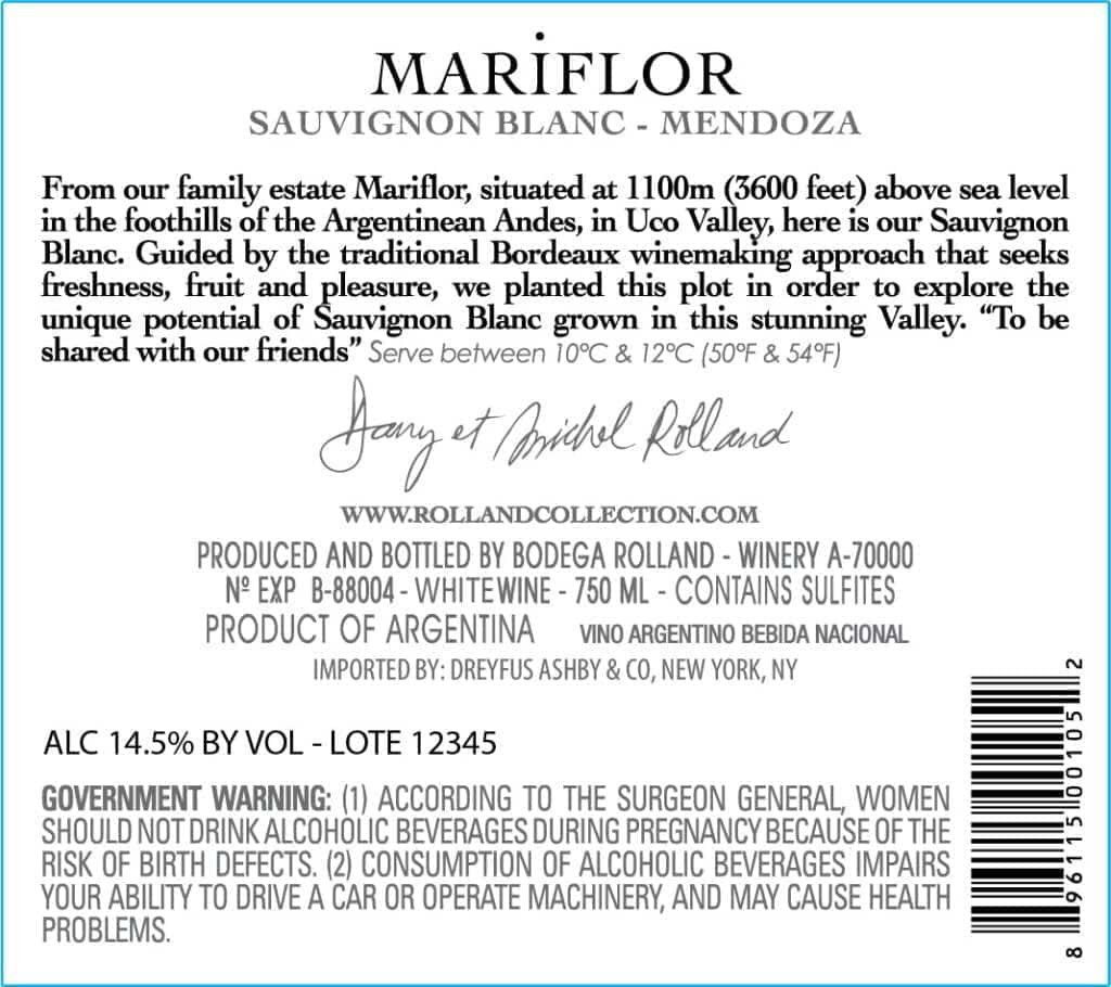 Mariflor Sauvignon Blanc – Dreyfus, Ashby & Co.